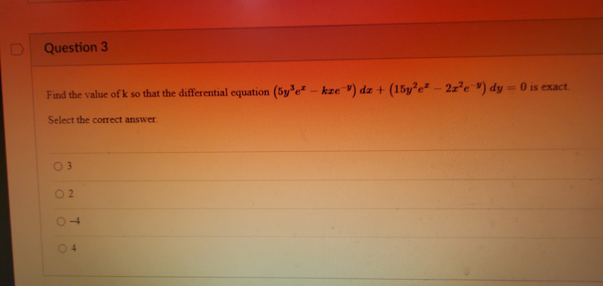 Solved Question 3Find the value of k so that the | Chegg.com Solved Question 3Find the value of k so that the | Chegg.com