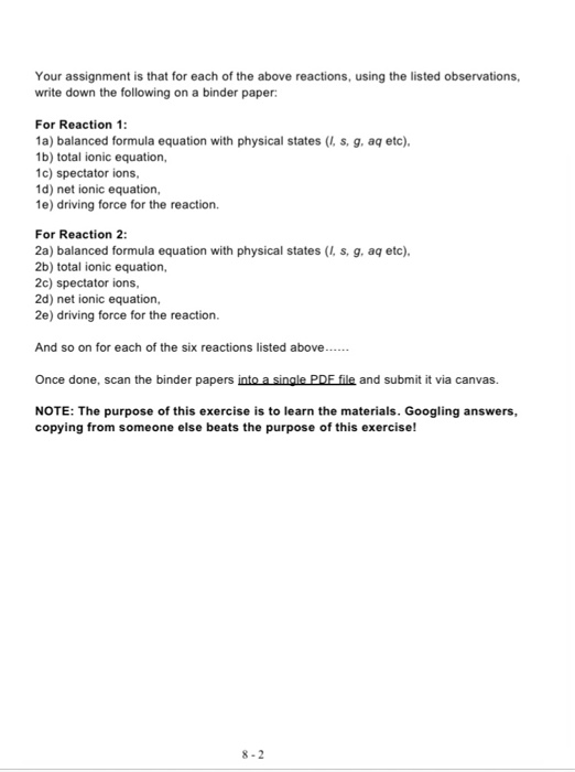 Solved LAB 06 - DOUBLE DISPLACEMENT REACTIONS Discussion - | Chegg.com