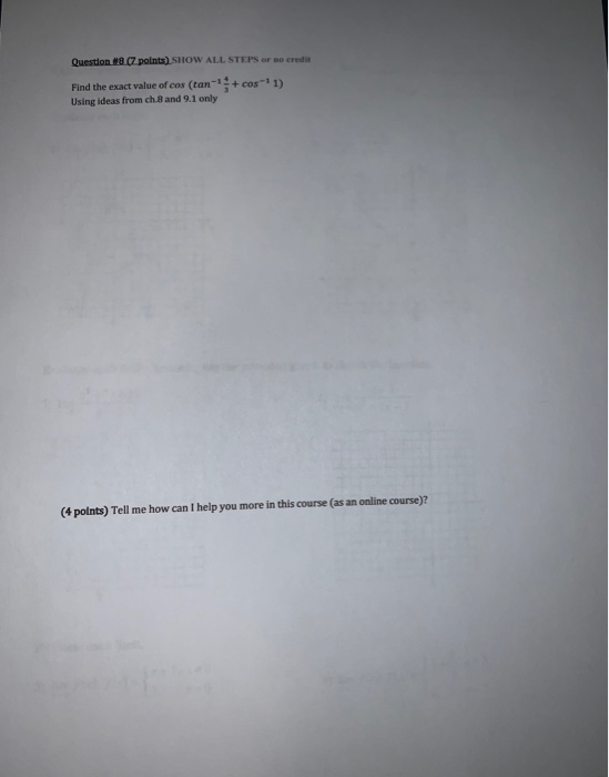 Solved Question #7 (24 points) Part 1: (3 points) Fill in | Chegg.com
