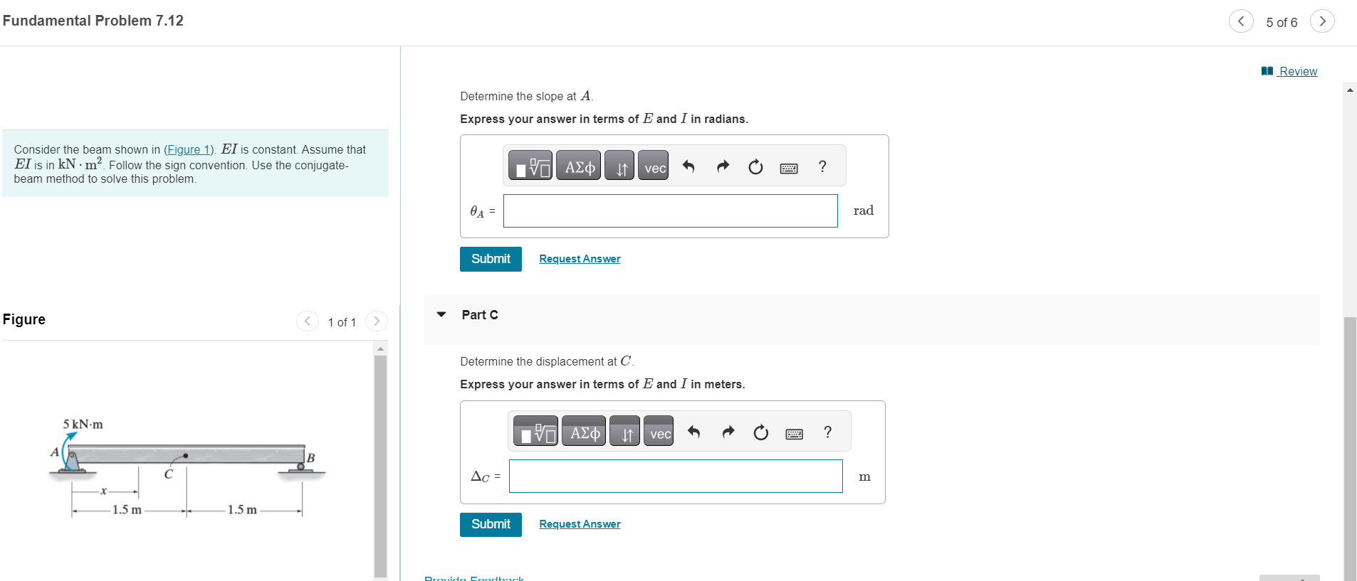 Solved by an EXPERT Fundamental Problem 7.12Consider the beam shown | Chegg.com