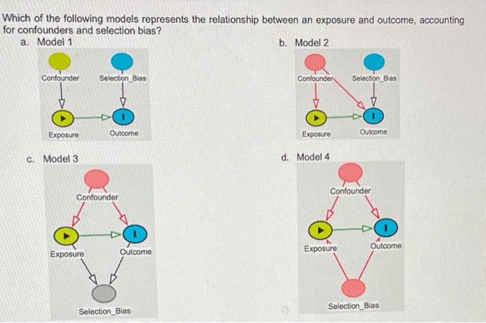 Solved Which of the following models represents the | Chegg.com