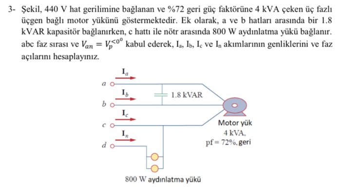 Solved The figure shows the three-phase triangle connected | Chegg.com