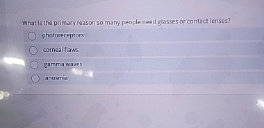 Solved What is the primary reason so many people need | Chegg.com