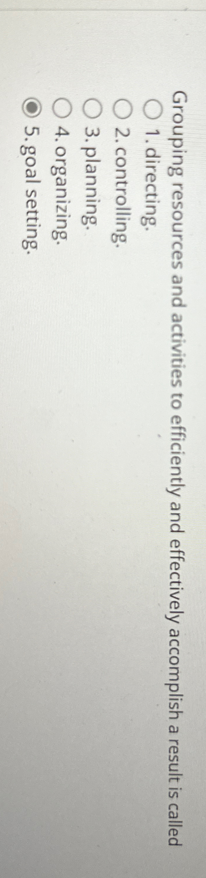Solved Grouping resources and activities to efficiently and | Chegg.com