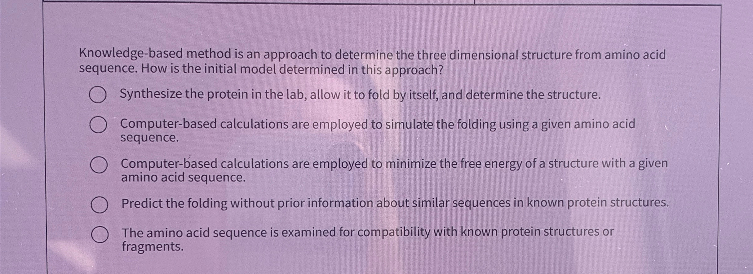 Solved Knowledge-based method is an approach to determine | Chegg.com
