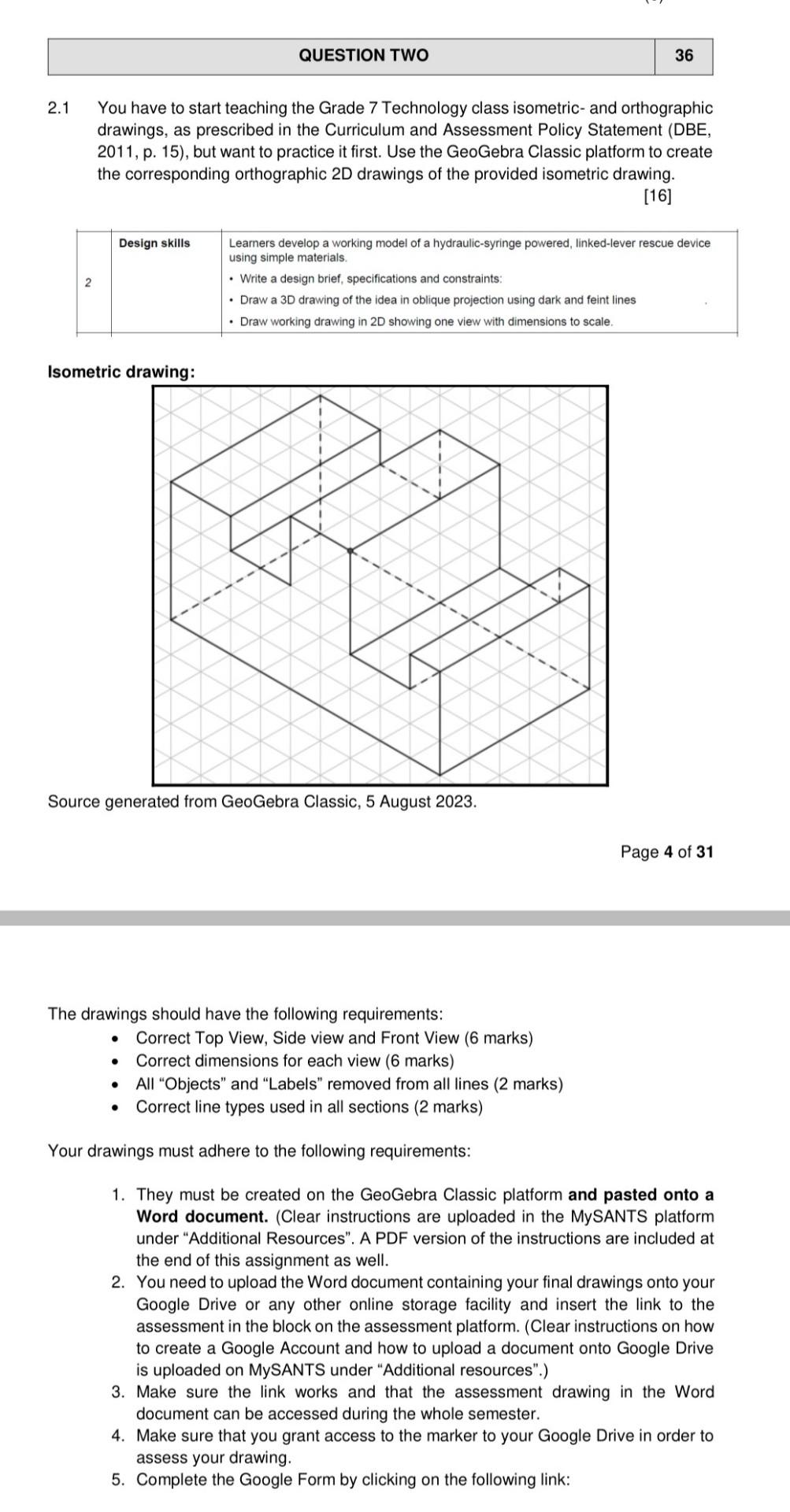 2.1 You have to start teaching the Grade 7 Technology | Chegg.com