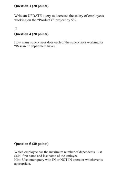 Solved EMPLOYEE DEPENDENT \begin{tabular}{|l|l|l|l|l|} | Chegg.com