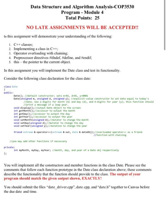 Solved Data Structure and Algorithm Analysis-COP3530 Program | Chegg.com