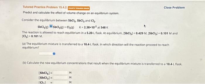 Solved Tutored Practice Problem 15.4.2 COUNTS TOWARDS GRADE | Chegg.com