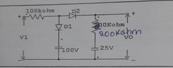 Solved 2 ﻿The input voltage Vi ﻿to the two-level clipper | Chegg.com