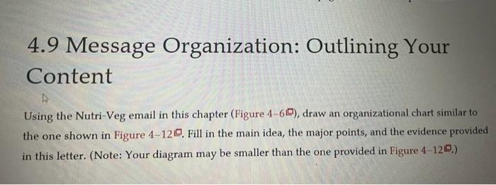 Solved 4.9 Message Organization: Outlining Your Content | Chegg.com