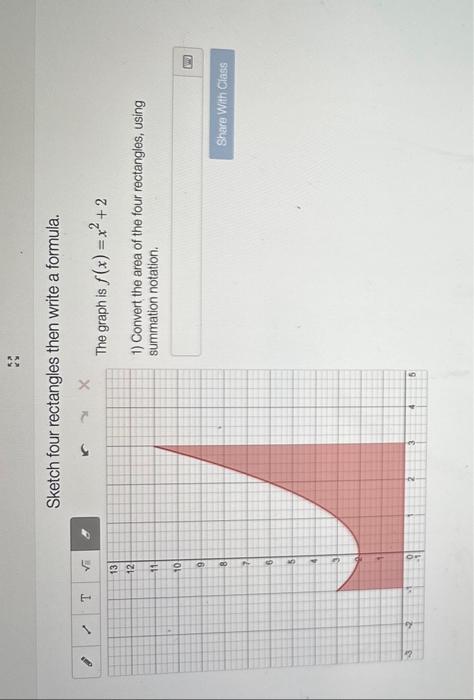 Solved Sketch four rectangles then write a formula. The | Chegg.com