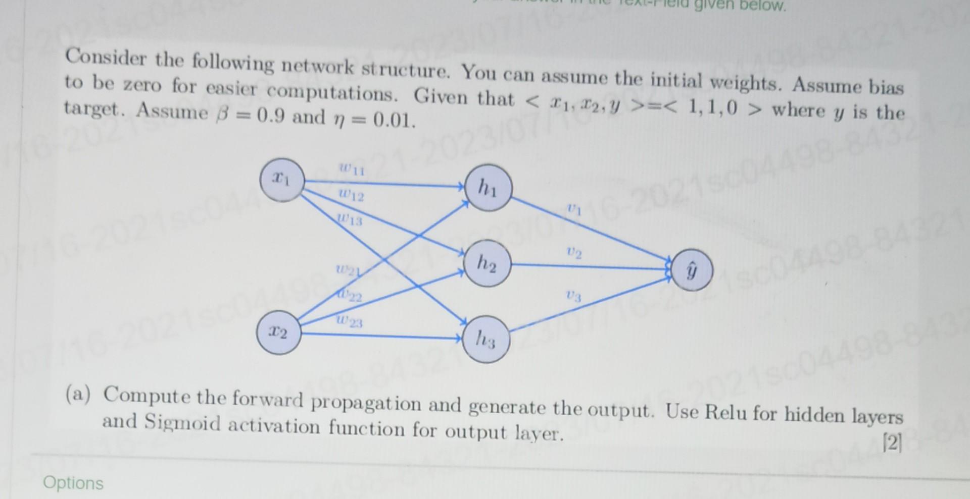 Solved Consider the following network structure. You can | Chegg.com