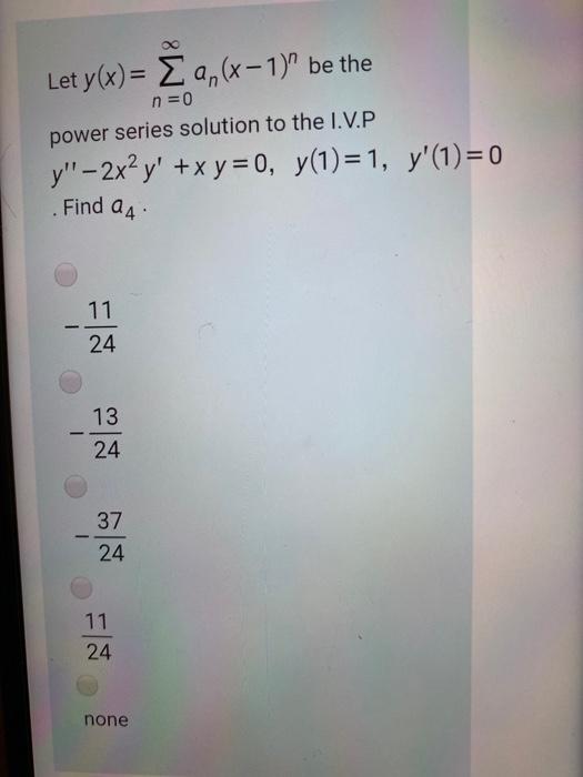 Solved Let y(x)= a (x-1) Solved Let y(x)= a (x-1)