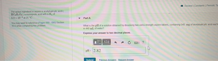 Solved Review Constants Periodic T The active ingredient in | Chegg.com