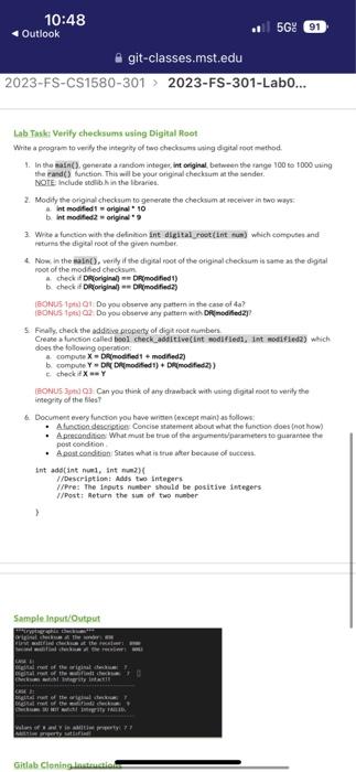 Solved Lab Tank: Varify checksums using Digital Heot White a | Chegg.com