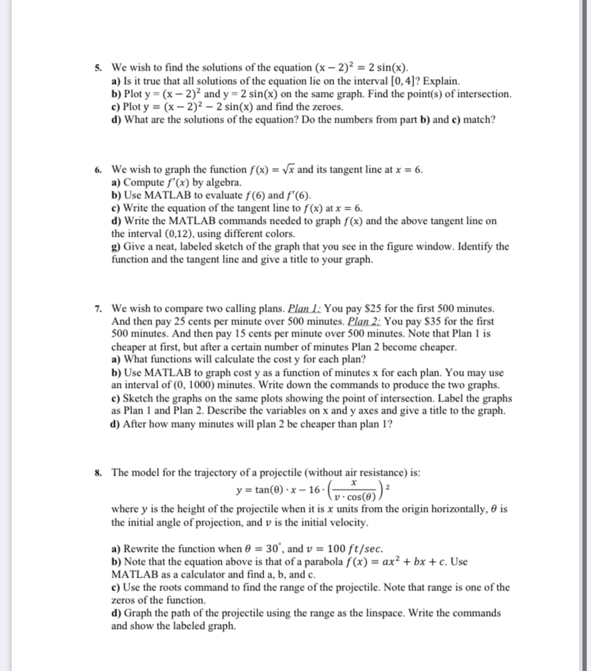 Solved We wish to find the solutions of the equation | Chegg.com