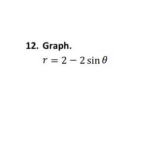 Solved 12. Graph. r=2−2sinθ | Chegg.com