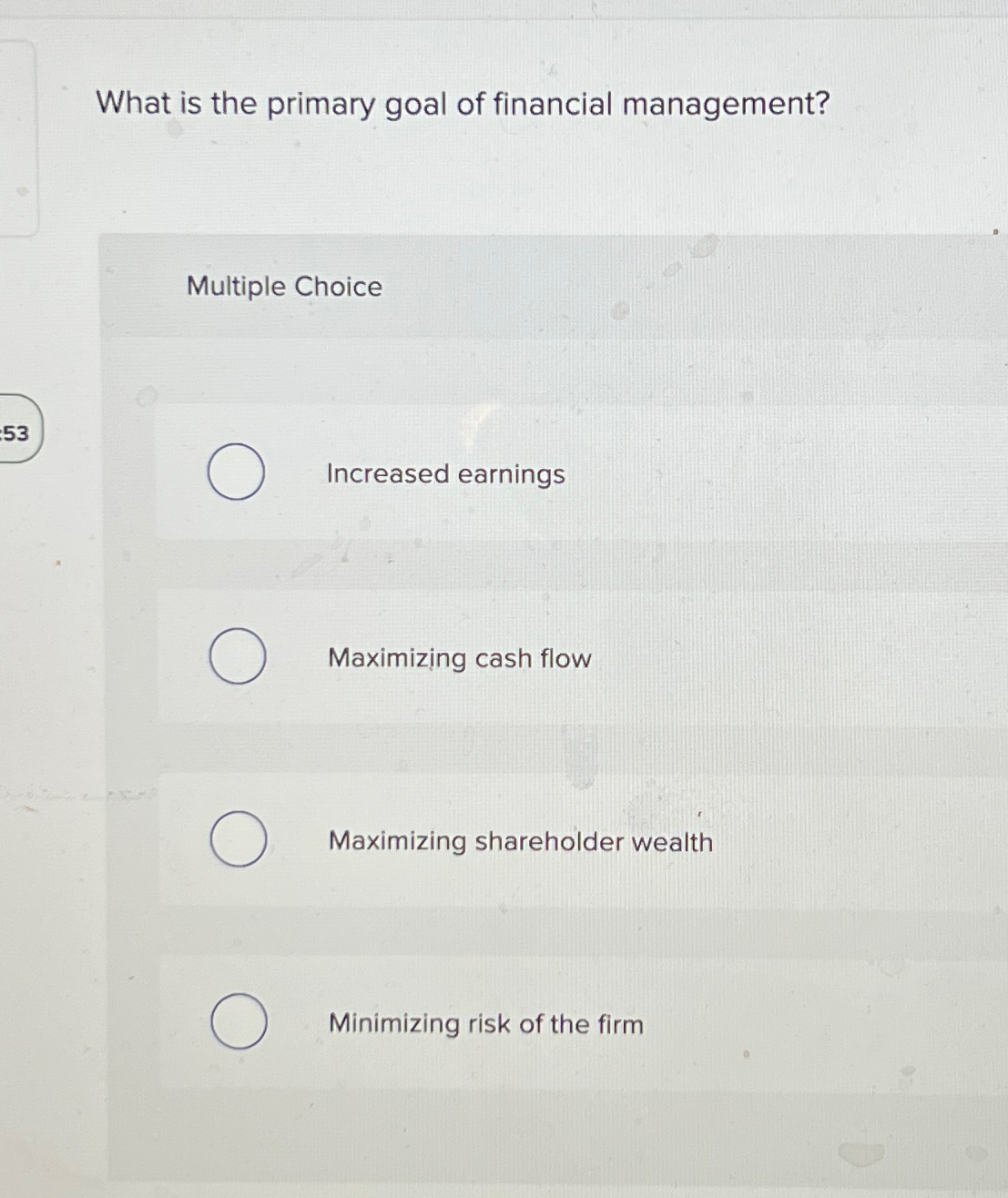 Solved What is the primary goal of financial | Chegg.com