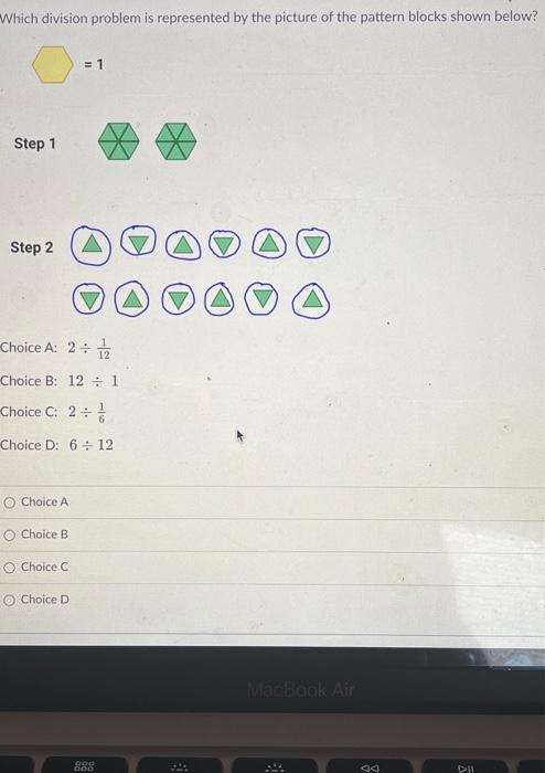 Solved Which division problem is represented by the picture | Chegg.com