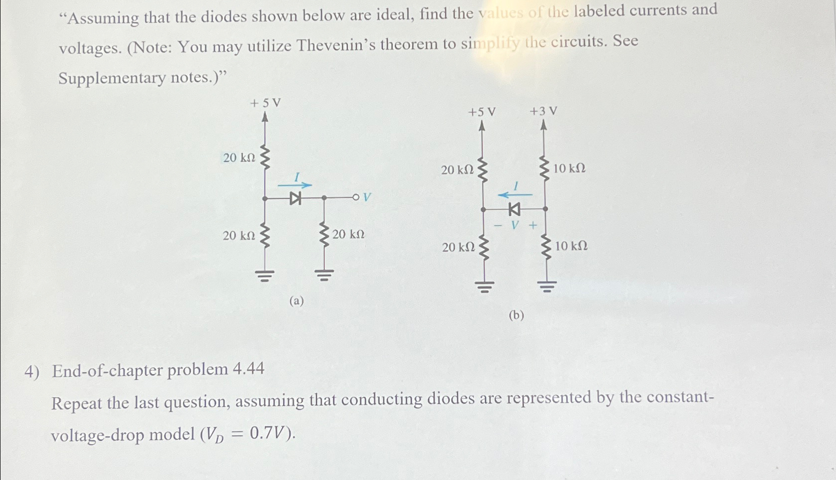 ONLY QUESTION 4.44 (using circuit in question | Chegg.com