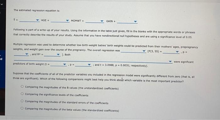 Solved Attempts: Average: 73 3. Interpreting statistical | Chegg.com