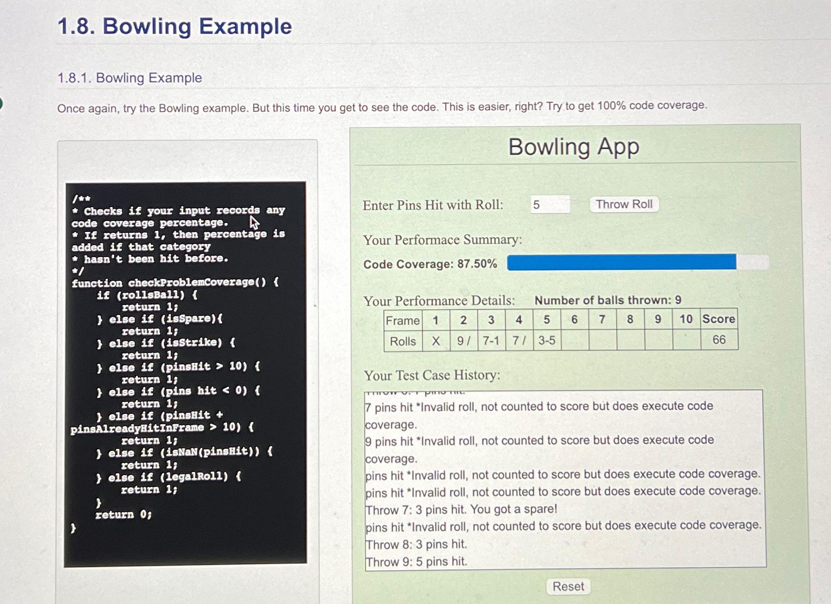 Solved 1.8. ﻿Bowling Example1.8.1. ﻿Bowling ExampleOnce | Chegg.com