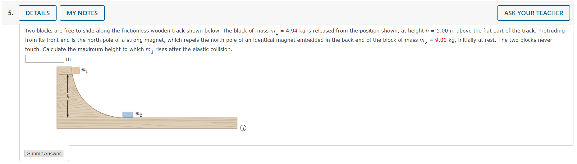 Solved 1Two blocks are free to ﻿slide along the frictionless | Chegg.com