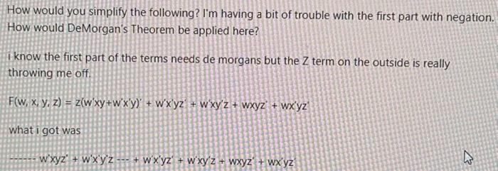 Solved please show work and truth table. I may be wrong on | Chegg.com
