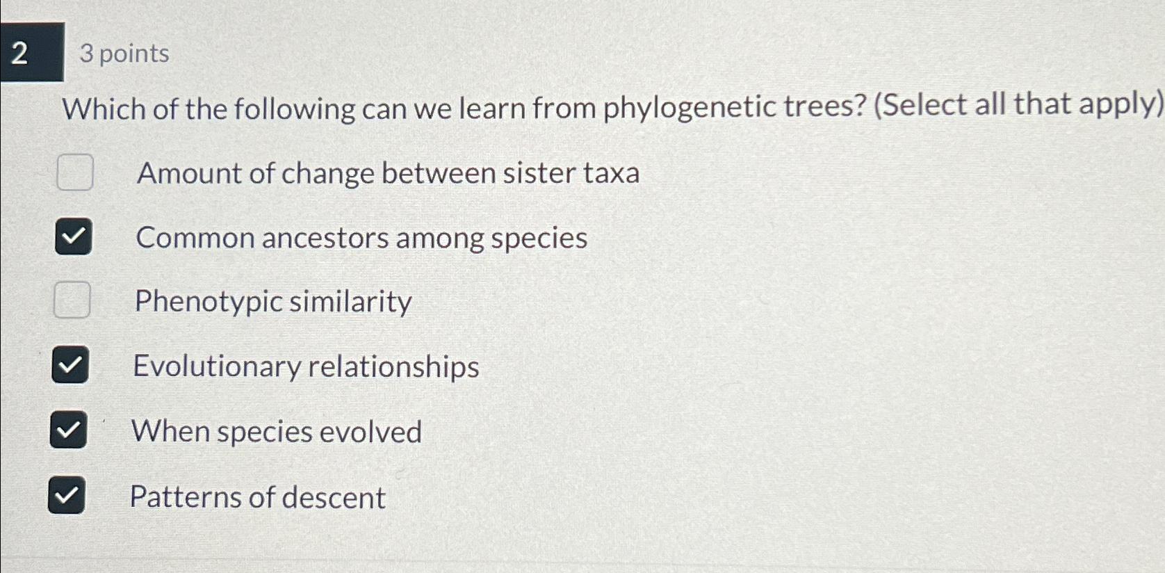 Solved 23 ﻿pointsWhich of the following can we learn from | Chegg.com