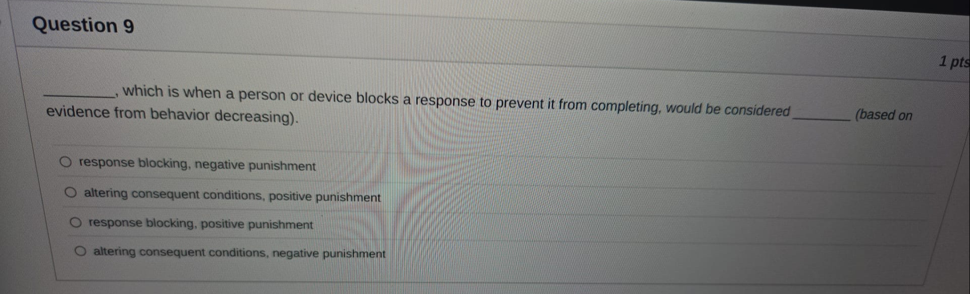 Solved Question 9which is when a person or device blocks a | Chegg.com