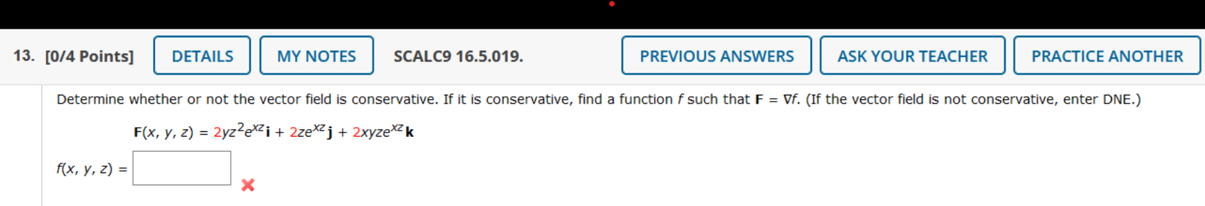 Solved Determine whether or not the vector field is | Chegg.com