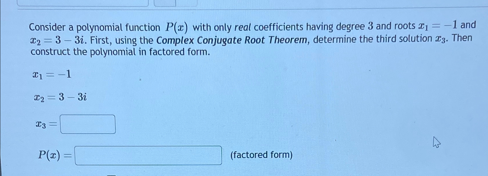 Solved Consider a polynomial function P(x) ﻿with only real | Chegg.com