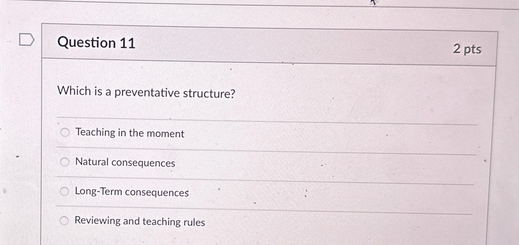 Solved Question 112 ﻿ptsWhich is a preventative | Chegg.com