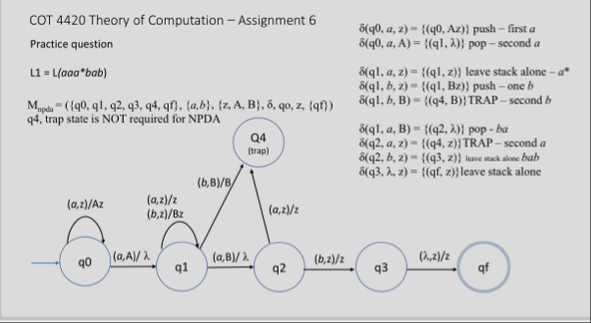 Solved Section 7.1 ﻿Nondeterministic Pushdown | Chegg.com