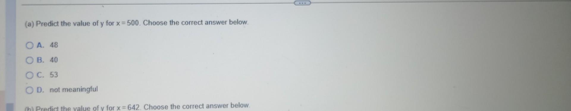 Solved Find the equation of the regression line for the | Chegg.com