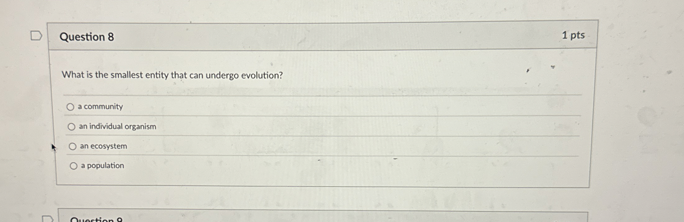 Solved Question 8What is the smallest entity that can | Chegg.com