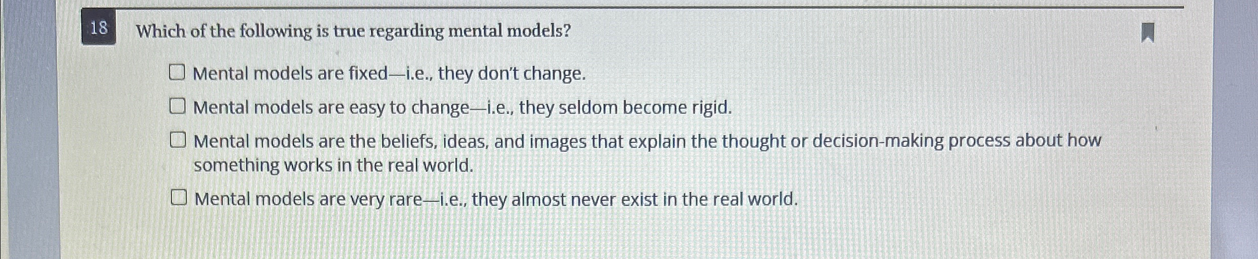Solved 18Which of the following is true regarding mental | Chegg.com