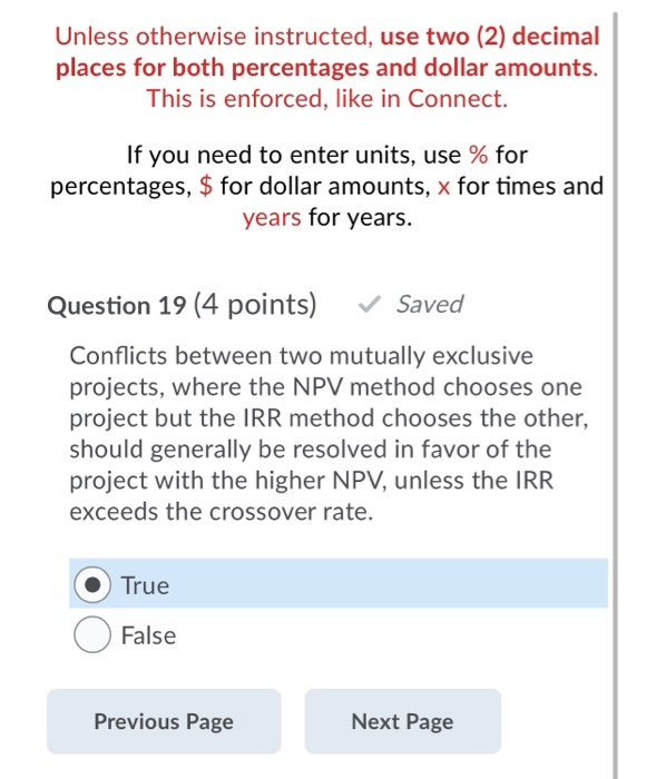 Solved Unless otherwise instructed, use two (2) decimal | Chegg.com