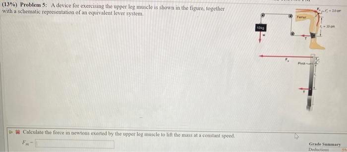Solved (13\%) Problem 5: A device for exercising the upper | Chegg.com Solved (13\%) Problem 5: A device for exercising the upper | Chegg.com
