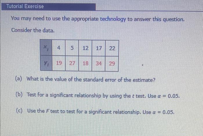 Solved (a) What is the value of the standard error of the | Chegg.com