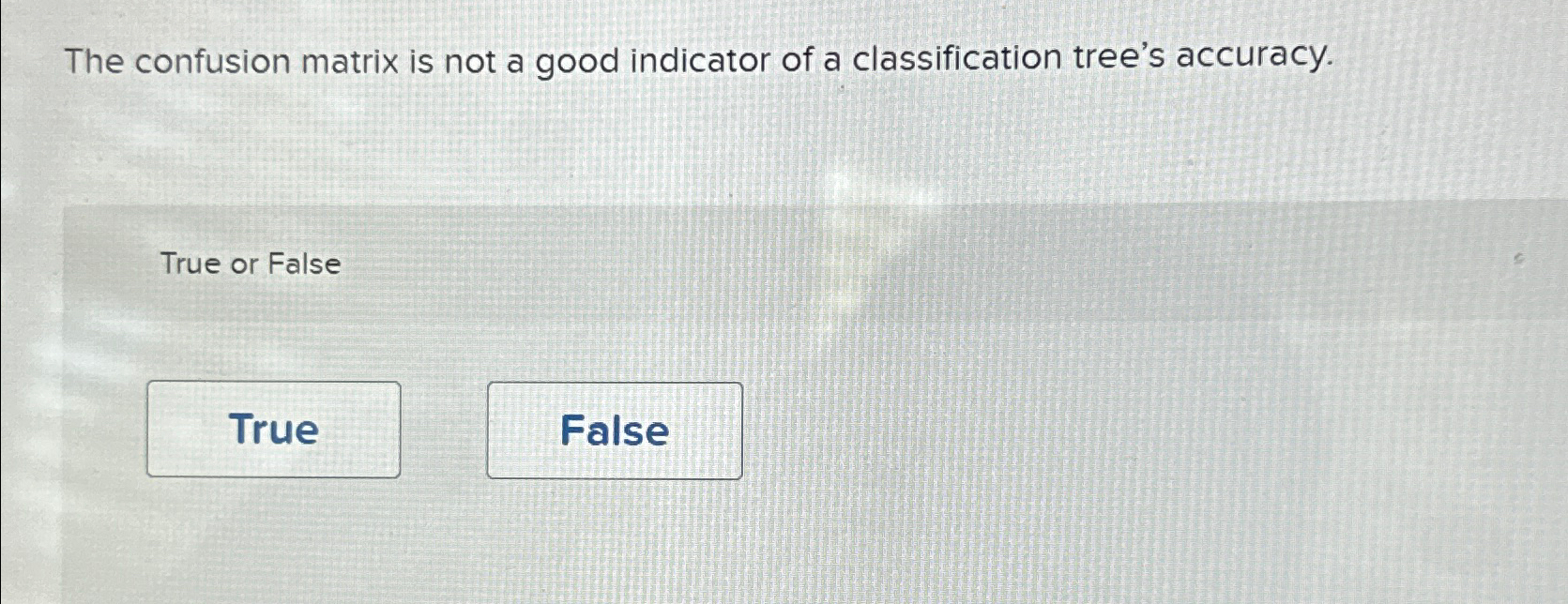 Solved The confusion matrix is not a good indicator of a | Chegg.com