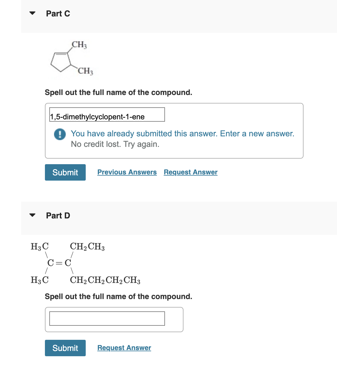 Solved Part CWhat is the systematic name?Spell out the full | Chegg.com