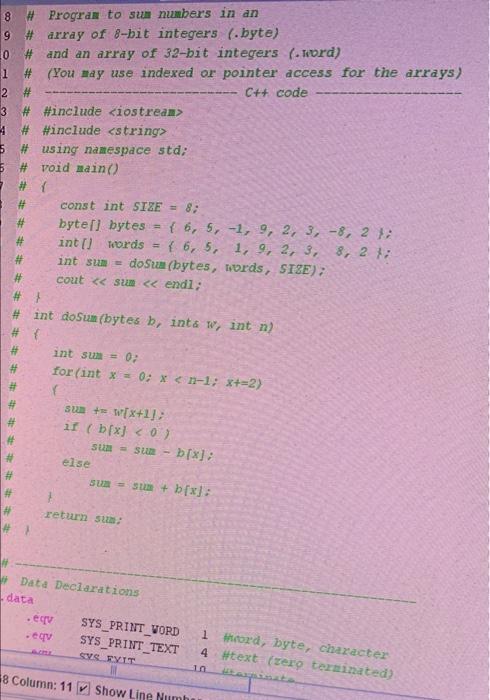 Solved Please write the code for this assignment it should | Chegg.com