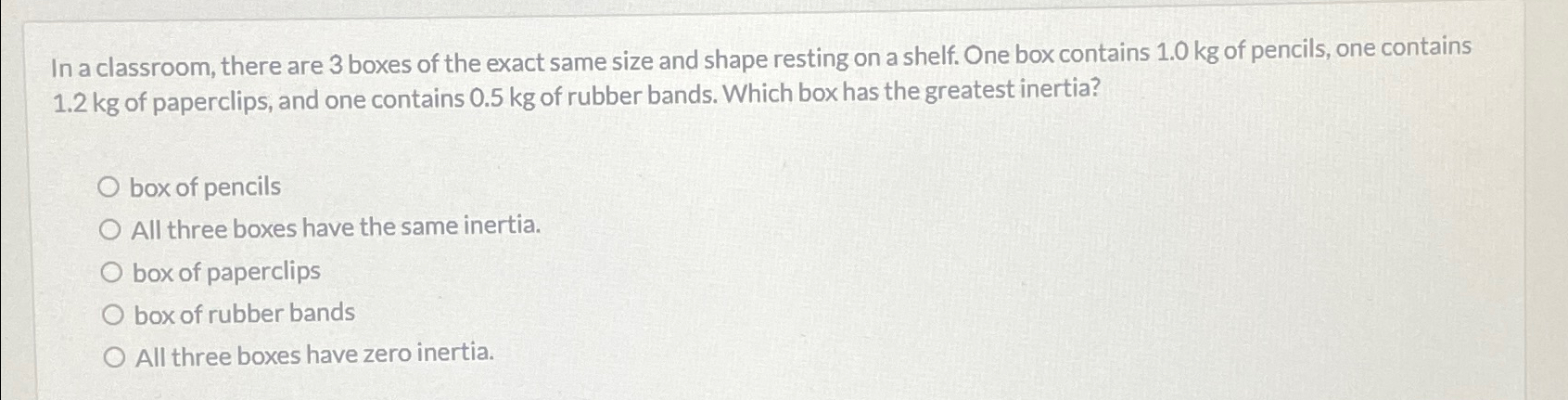 Solved In a classroom, there are 3 ﻿boxes of the exact same | Chegg.com