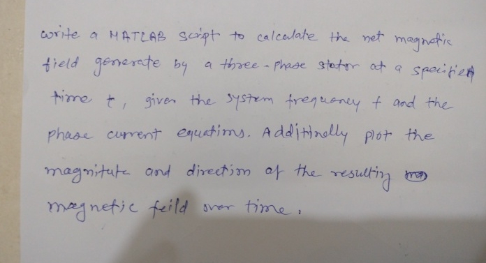 Solved write a MATLAB script to calculate the net magnofic | Chegg.com