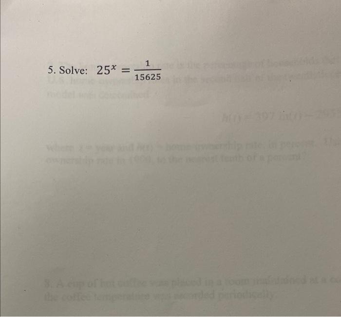 Solved 25x=156251 | Chegg.com