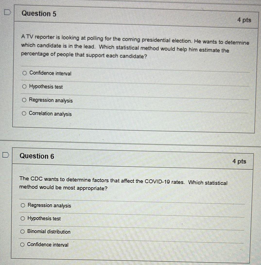 Solved A TV reporter is looking at polling for the coming | Chegg.com