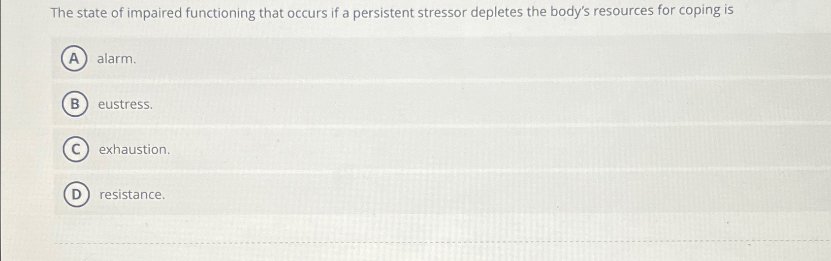 Solved The state of impaired functioning that occurs if a | Chegg.com