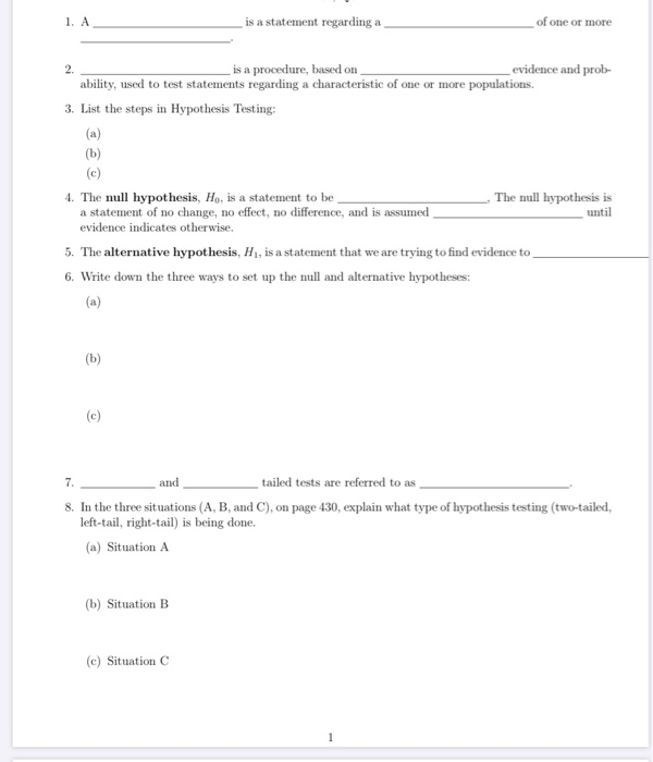 Solved 9. List the Four Outcomes from Hypothesis Testing: | Chegg.com